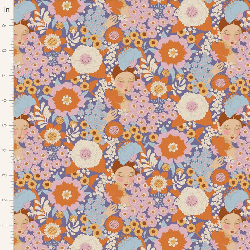 Tilda Wallflower fabric: Wallflower, Thristle, UK. Tilda Patchwork quilting fabric