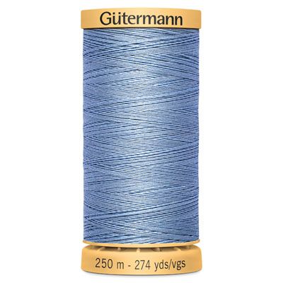 Gutermann Natural Cotton 50 Weight Thread 250m Sky Blue 5826 UK