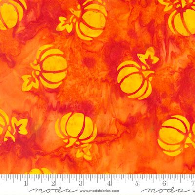 Bonfire Batik fabric: Moda Seed Pods Flame
