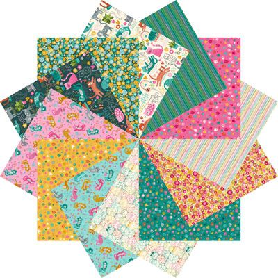 Whiskers Fat Quarter Bundle Makower UK