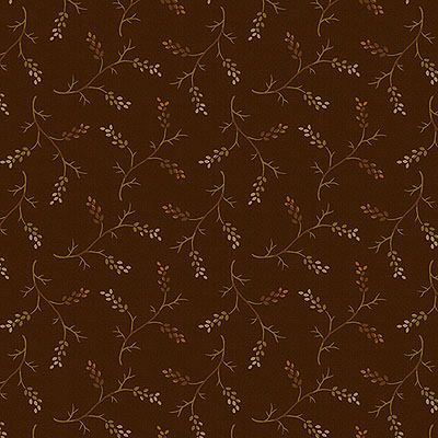 Hello Fall Fabric: Sprigs Brown