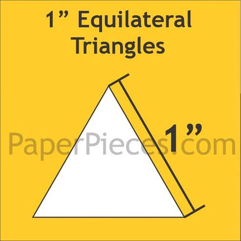 English Paper Piecing Patchwork Equilateral Triangle 1' 100 pieces UK