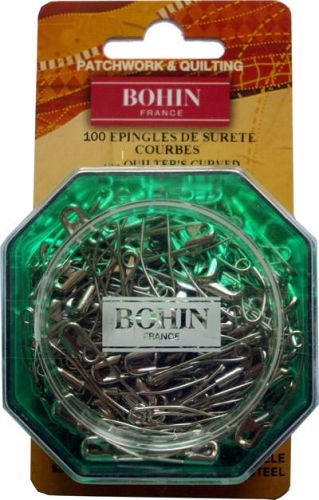 Bohin Curved Safety Pins Size 1 Mpc 100