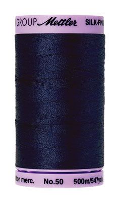 Mettler 50 Cotton Thread 500m 0825 Navy UK