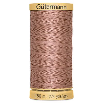 Gutermann Natural Cotton 50 Weight Thread 250m dusky Pink 2626 UK