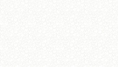 Makower Essentials Hearts White