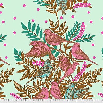 Bright Eyes Fabric: Visitation Seafoam by Anna Maria Horner for Free Spirit