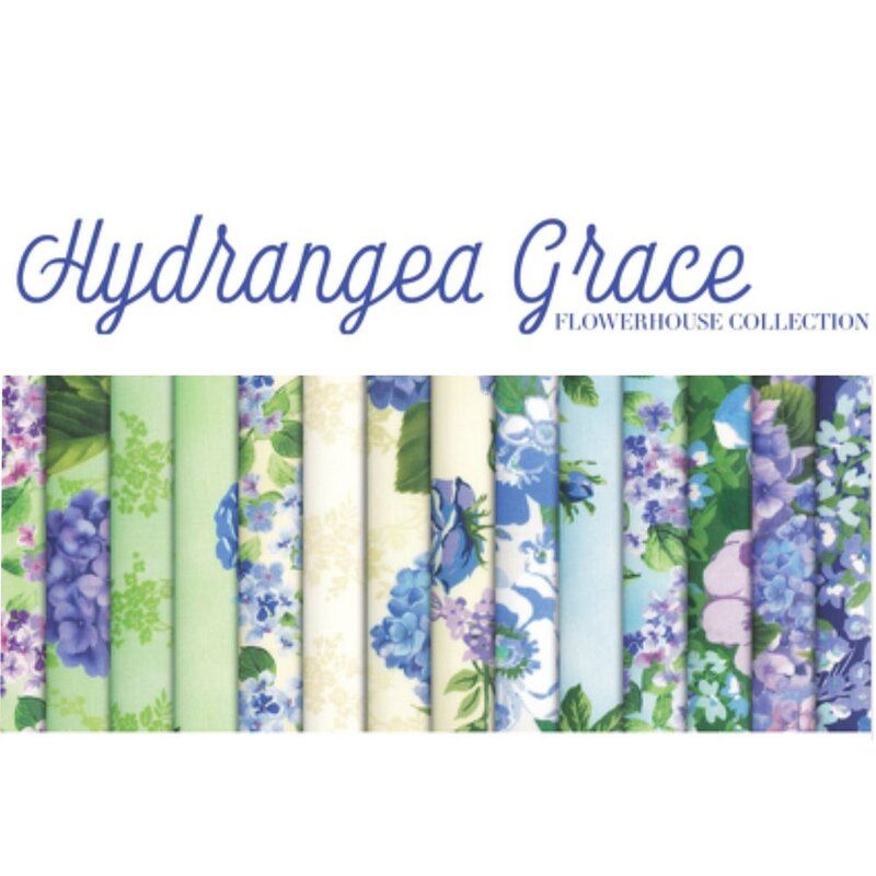 Hydrangea Grace 5" Charm Squares