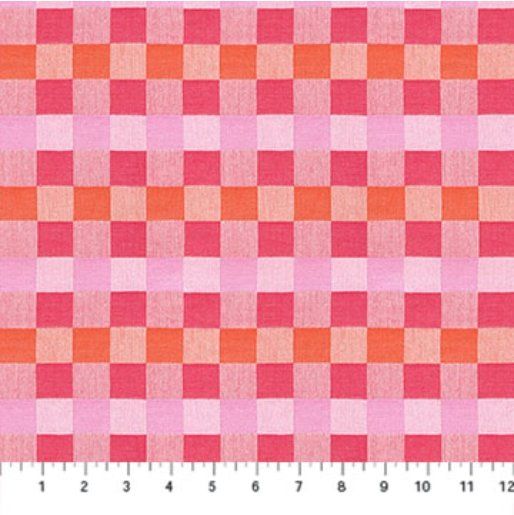 Check Mates fabric: Alternate Lush, Bubble Gum